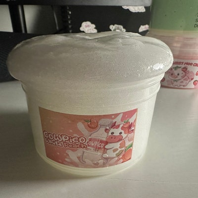 Strawberry Moo Cream Pink Cloud Dough Cow Slime Gift for Her Him Slime ...