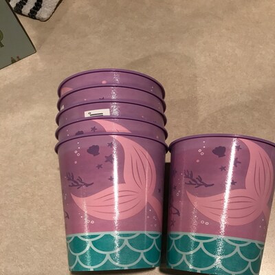 Mermaid Cups Mermaid Party Supplies, Mermaid Party Decorations, Mermaid ...