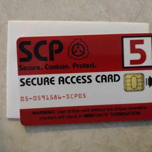 SCP Foundation Key Cards - Containment Breach (current) Version - Etsy