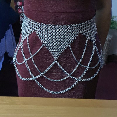 Chainmail Collar With Small Shoulder Chain Layers Metal Aluminium ...