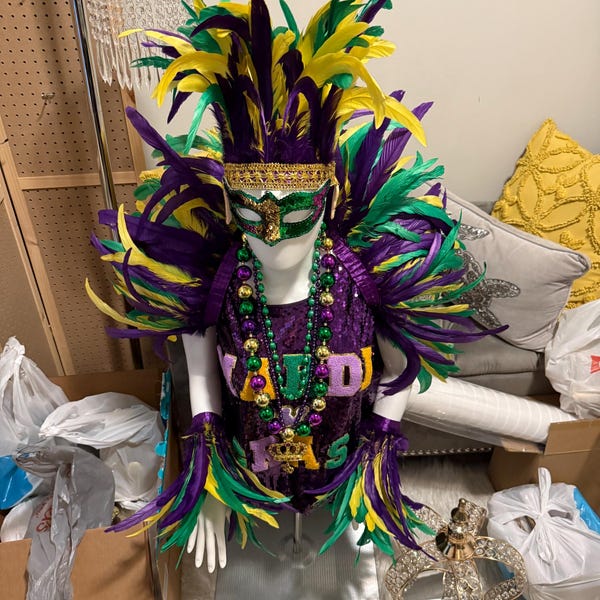 Orange Feather Carnival Headdress/gatsby Flapper Headband/samba Party ...