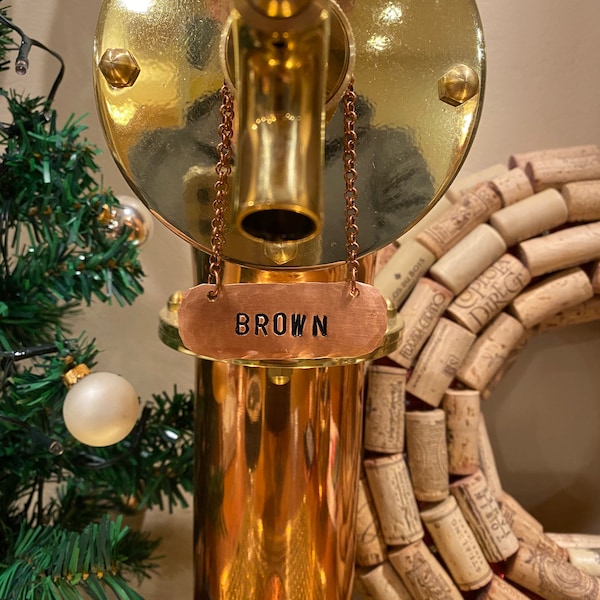 Custom Oval Copper Beer Tap Handle ID Tag(s) - Great Guys Gift! - Etsy