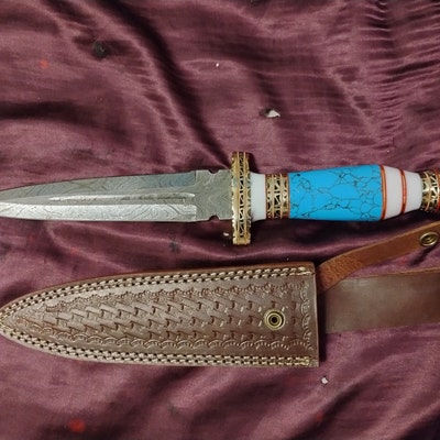 Arkansas Toothpick Dagger, Handmade Dagger D2 Dagger Hunting Custom ...
