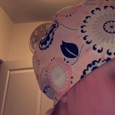 Scrub Cap Euro Style-surgical Cap for Women and Man With Buttons-nurse ...