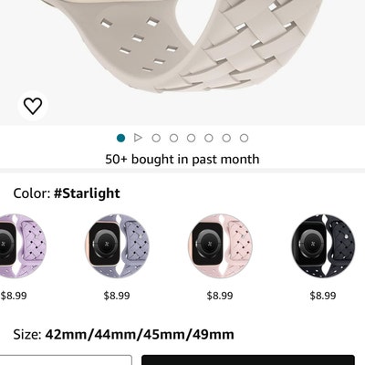 Silicone Braided Watch Band for Apple Watch 38mm 40mm 41mm 42mm 44mm ...