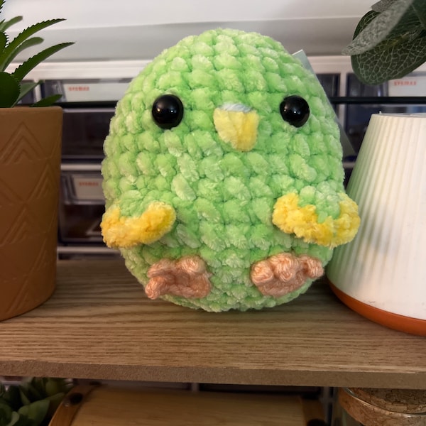 Crochet Cockatiel Amigurumi Chunky Plush Handmade Cute Bird Stuffed ...