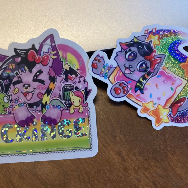 Vinyl Sticker Furry RAVEFUR Raver for Furries, Sparklefurs, Therians ...