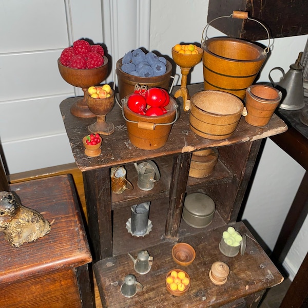 20 Miniature Dollhouse Gara Apples Tiny Fruit Clay Polymer Small Fruits ...