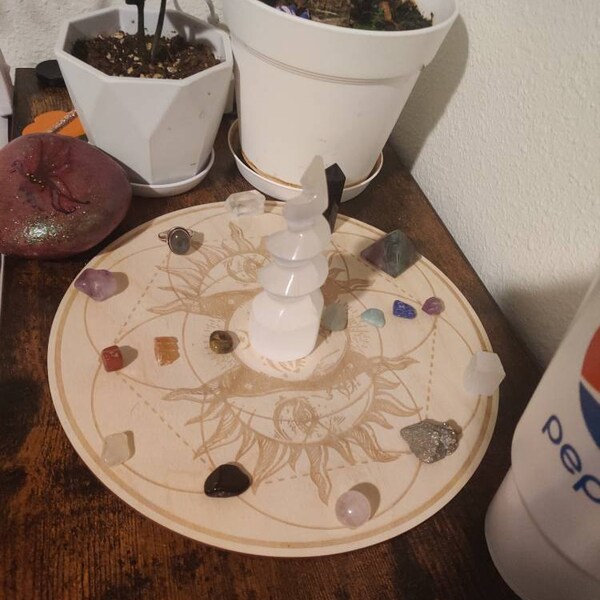 Sun and Moon Seed of Life Crystal Grid - Etsy
