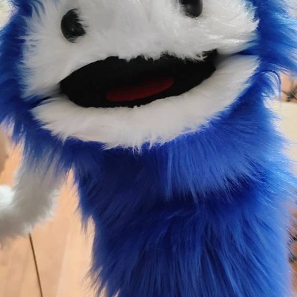 LIME FURGAL Hand Puppet Synthetic Faux Fur Muppet Monster Arm Rods - Etsy