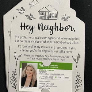 SET of Hey Neighbor Real Estate Mailer Real Estate Agent Marketing ...