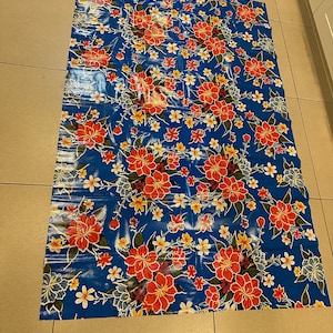 Solid Royal Blue Oilcloth Fabric - by the Yard - Etsy