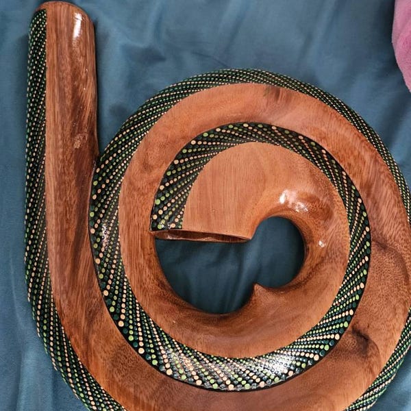 Spiral Didgeridoo Instrument , Travel Didgeridoo Small Digeridu ...