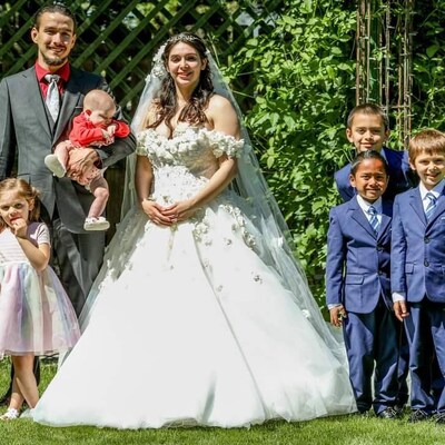Luxury Wedding Dress,closed Back Wedding Dress,ball Gown Wedding Dress ...