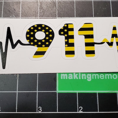 911 Dispatch Vinyl Decal Sticker dispatch Sticker 911 Stickers Back the ...