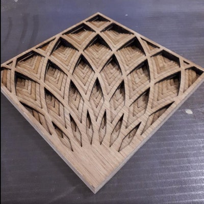 3D Panel Mandala. Laser Cut Files SVG DXF CDR Vector Plans, Files ...