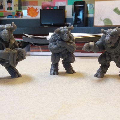 Minotaur Barkeep and Bouncers NPC Npc's 28mm 32mmminiatures for ...