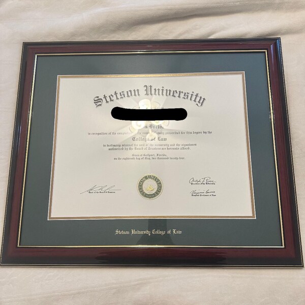 Silver Custom Diploma Frame - Etsy