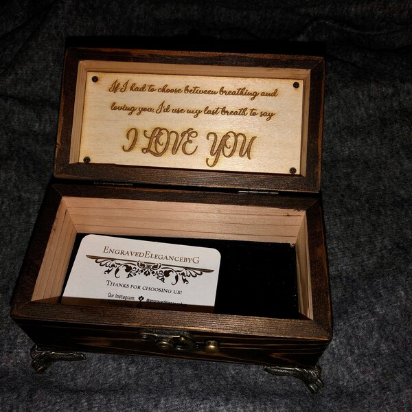 Personalized Love Box | Custom Keepsake Box | Reclaimed Wood Box | Gift ...