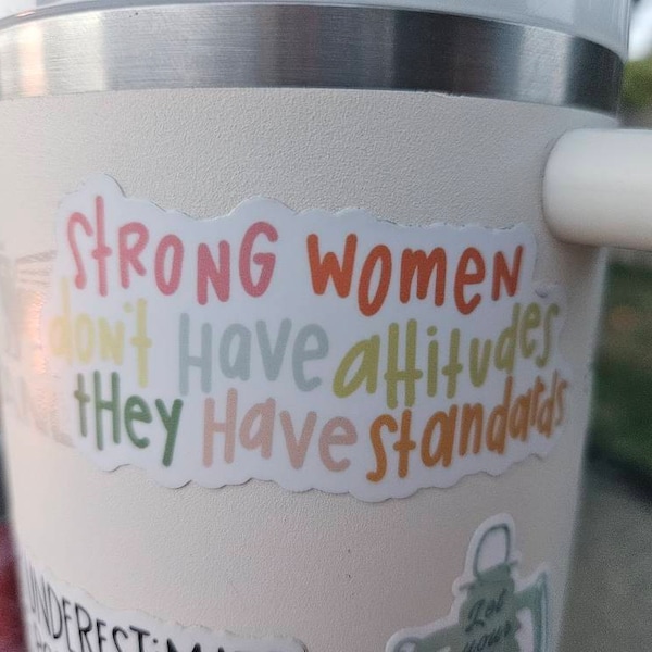 Feminist Sticker | Strong Women Affirmation Decal | Inspirational ...