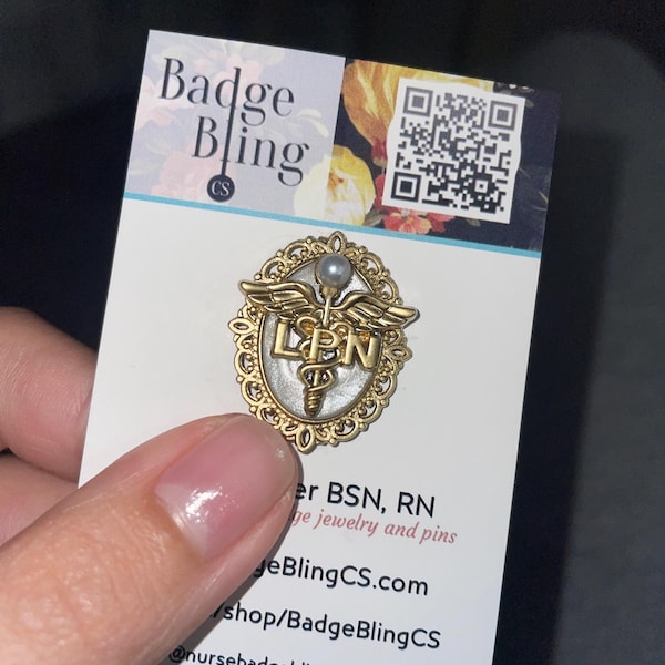 Simple Silver Nurse Pin Pinning Ceremony Natural Outdoors Nursing ...