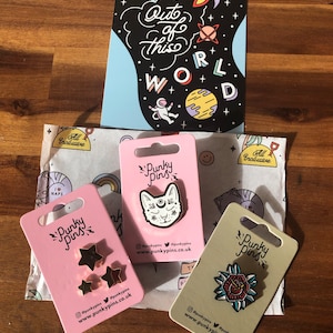 Trio of Gold Stars Enamel Pin Set // Achievement Pins, Collar Pins ...