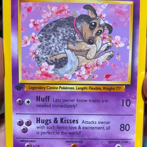 Your Pet as a Pokemon card | Etsy