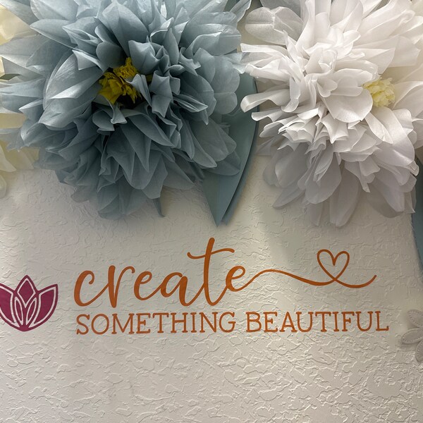 Craft Room Wall Decal Classroom Wall Decal Create Something Beautiful