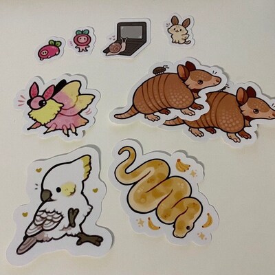 Matching Shell Squad Sticker / Armadillo Sticker / Rolly Polly Sticker ...