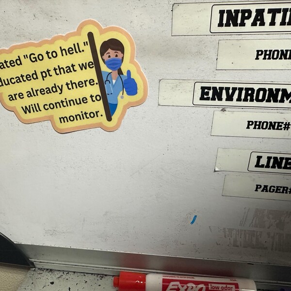 Nurses Week Gift, Nursing Student, ICU, ED, Nurse Meme Sticker, Med ...