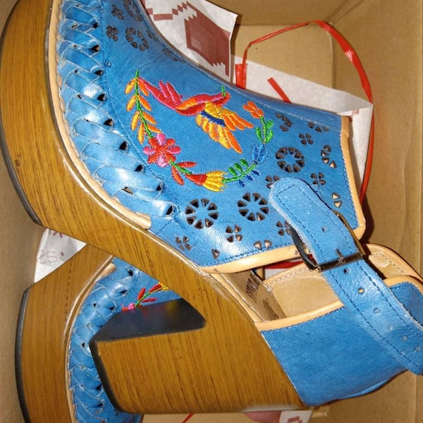 Leather Sandals for Women, Leather Woven Shoes Style Mexican, Women ...