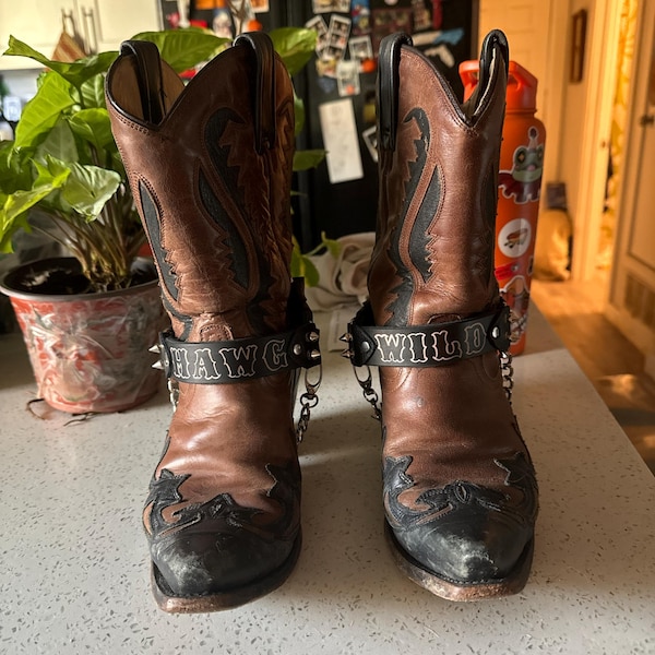 CUSTOMIZABLE - Custom Leather Boot Harness Set - Etsy