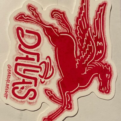 Dallas Pegasus Sticker Illustration Waterproof Decals & Flexible ...