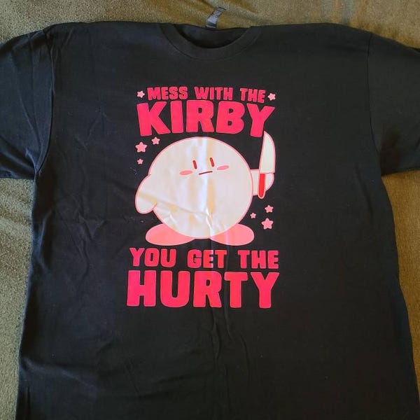 Mess With the Kirby You Get the Hurty Shirt, Unisex Kirby Tee, Funny ...
