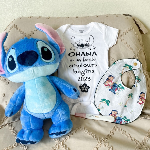 Disney Pregnancy Announcement / Lilo & Stitch / Baby Coming Soon ...