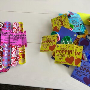 Valentines Pop It Tags, Poppin Labels, Download, Classroom Valentine ...