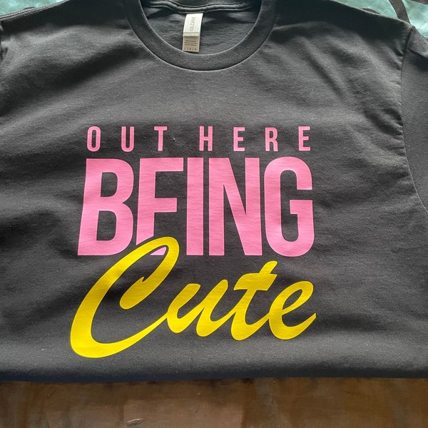 Out Here Being Cute SVG PNG Files - Instant Download - Etsy