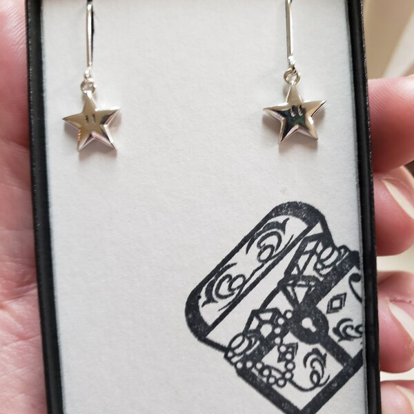 Super Star Dangle Earrings, Sterling Silver Starmen, Invincible Star ...