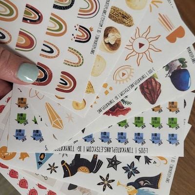 Blank Calendar Planner Stickers, Calendar Planner Stickers, Monthly ...