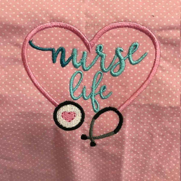Nurse Life Embroidery Design Nurse Embroidery Nursing Embroidery Design ...