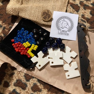 Birka Replica White and Red Bead From the Viking Age. - Etsy