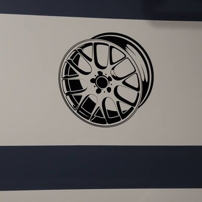 Rims Wall Decals Rim Shop Wall Vinyl Car Rims Stickers Art Garage Wall ...