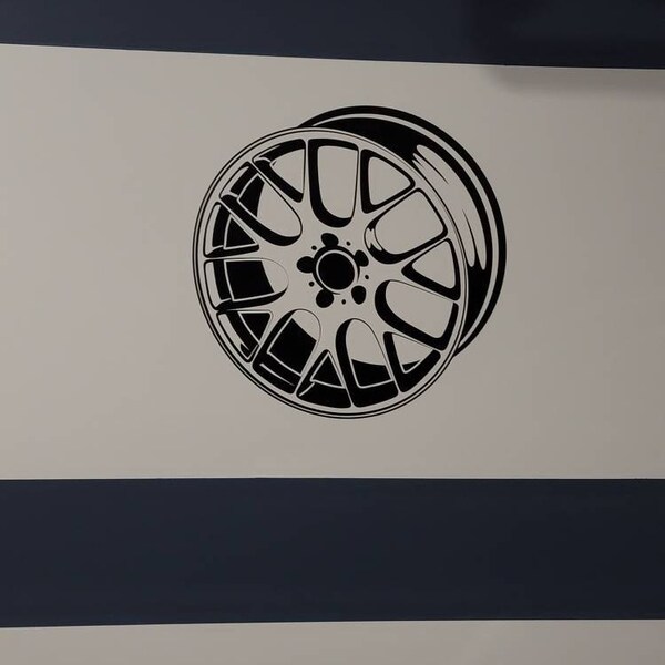 Rims Wall Decals Rim Shop Wall Vinyl Car Rims Stickers Art Garage Wall ...