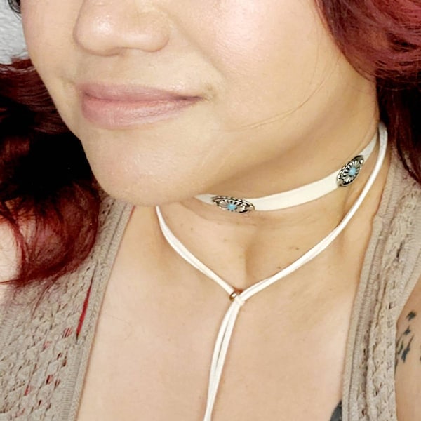 Choker Necklace, Suede Choker Necklace, Bohemian Choker, Fashion Trendy ...