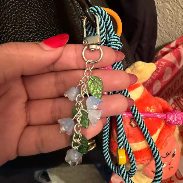 Lily of the Valley Phone Charm | Bag Charm, Keychain | Floral ...