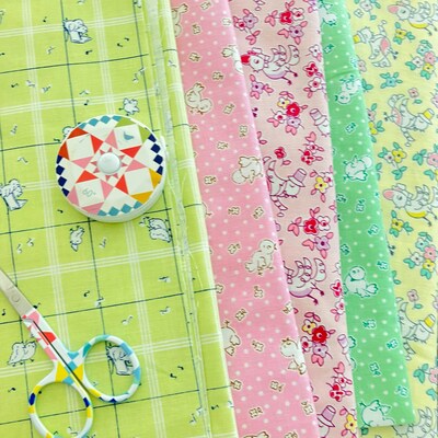 Vintage Cotton Reel Mini Quilt Pattern by Jemima Flendt of Tied With a ...