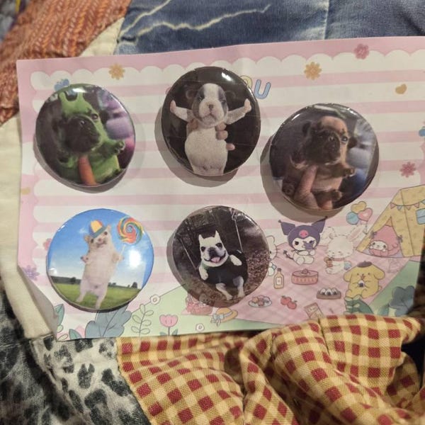 Pibble Dog Pinback Buttons - Puppy Meme Pins, Set of 5 - Etsy