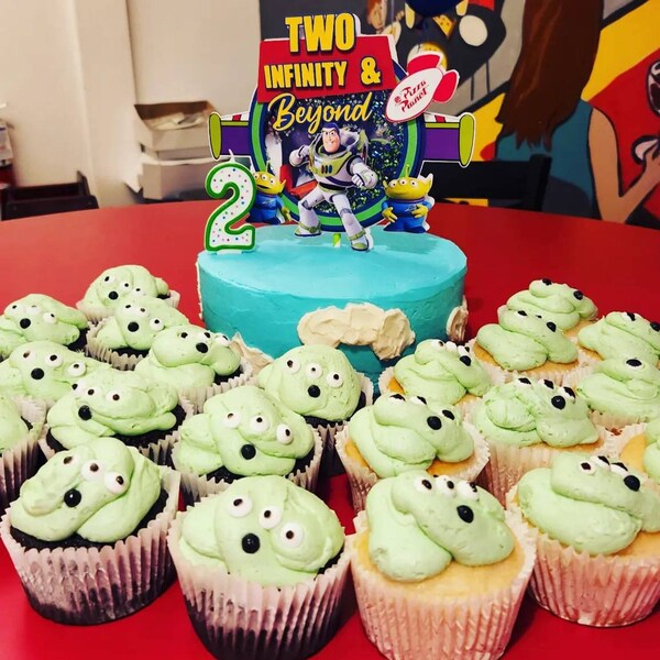 Two Infinity and Beyond Light up Cake Topper - Etsy