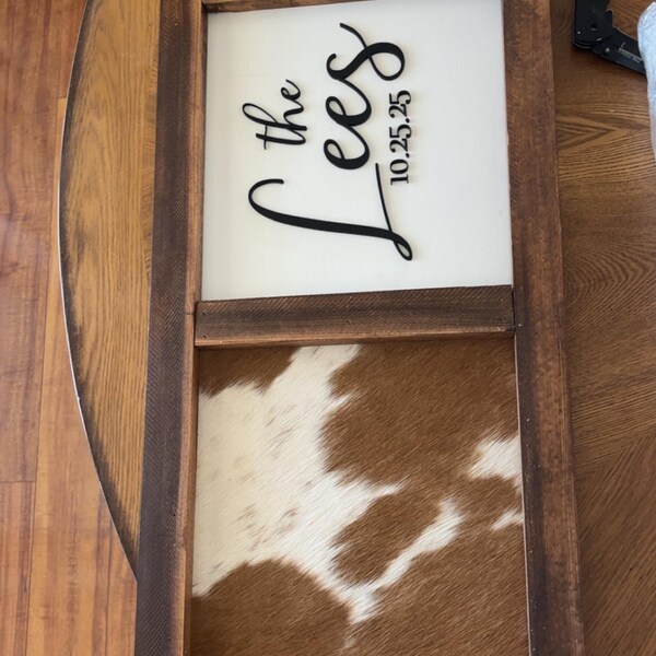 Branding Frame Cowhide Brand Plaque, Wedding Ceremony, Branding ...