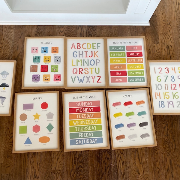 ENGLISH Traceable Monthly Calendar Set 2025-2026 | Homeschool Classroom ...